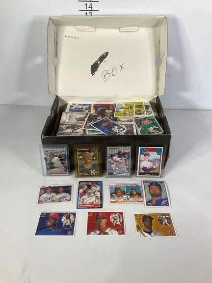 Shoe Box Full of Assorted Baseball Trading Cards in Protective Sleeves ...