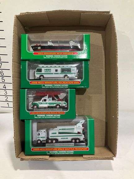 Set of Four Hess Miniature Toy Vehicles in Original Packaging - Hash ...