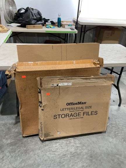OfficeMax Letter/Legal Size Cardboard Storage Files, Partial Set - Hash ...