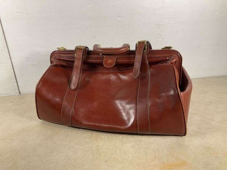 Bally Leather Travel Bag with Brass Hardware - Hash Auctions