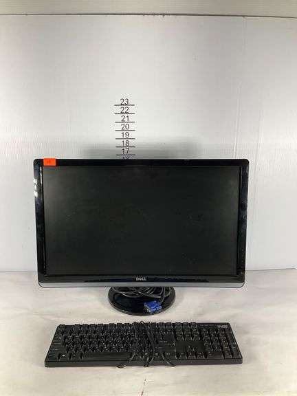 24" Dell Monitor with W3 Keyboard - Hash Auctions