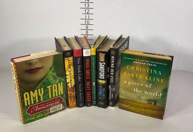 Collection of 8 Hardcover Fiction Books by Various Authors - Hash Auctions