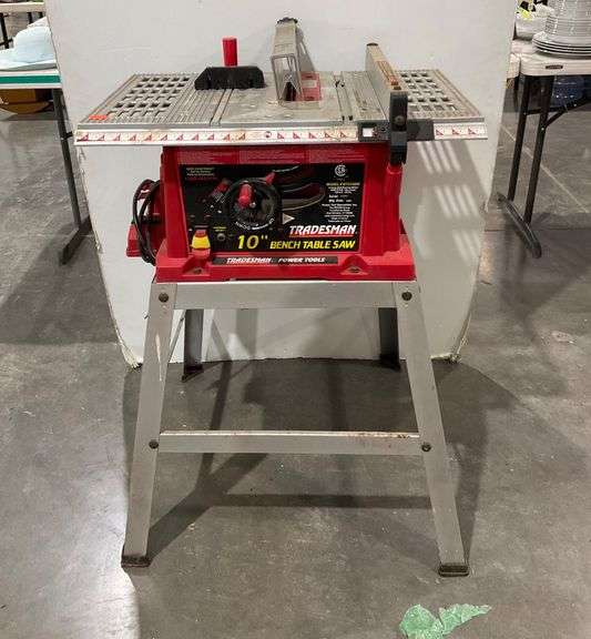 Tradesman 10-Inch Bench Table Saw, Model BT2508BM - Hash Auctions