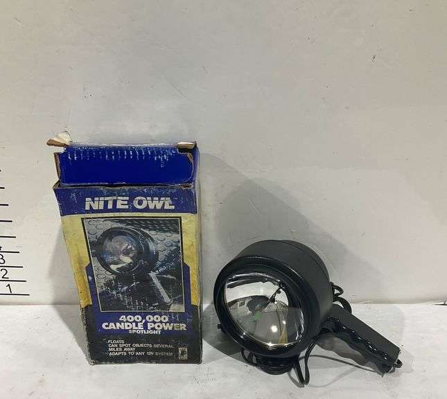Nite Owl 400,000 Candlepower Spotlight with Original Box - Hash Auctions