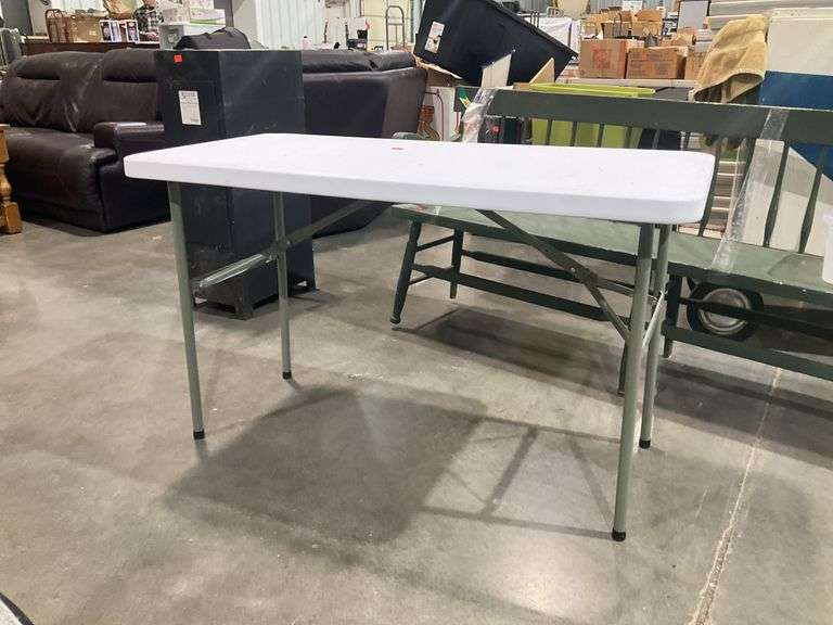 Banquet folding table, 48”L x 24”W - Hash Auctions