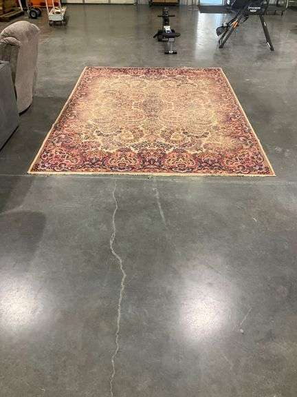 Persian-Style Area Rug with Fading, Approximately 8’x12′ - Hash Auctions