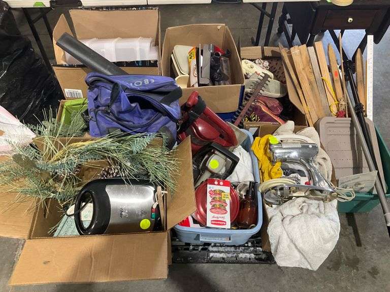 Mixed Household Items Pallet Lot With Electronics and Miscellaneous ...