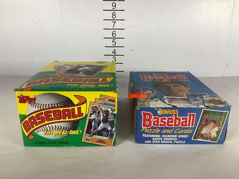 Topps and Donruss Baseball Card Boxes with Sealed Packs - Hash Auctions