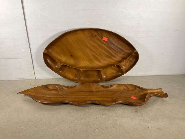 Philippine Monkey Pod Wood Serving Trays - Hash Auctions