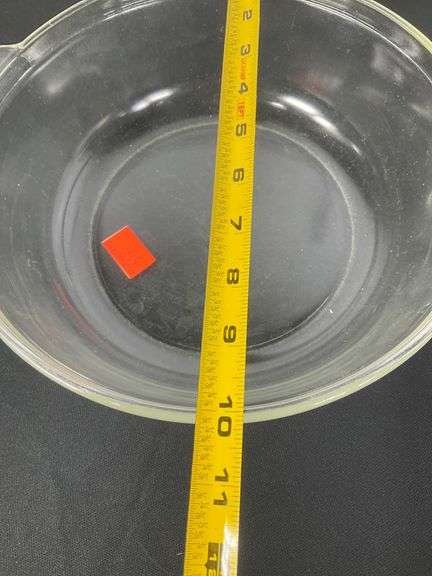 Pyrex Clear Glass Round Baking Dish with Handles - Hash Auctions