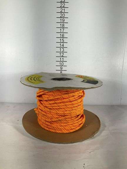 Partial Roll of Sterling Rope, Orange Static Rope - Hash Auctions