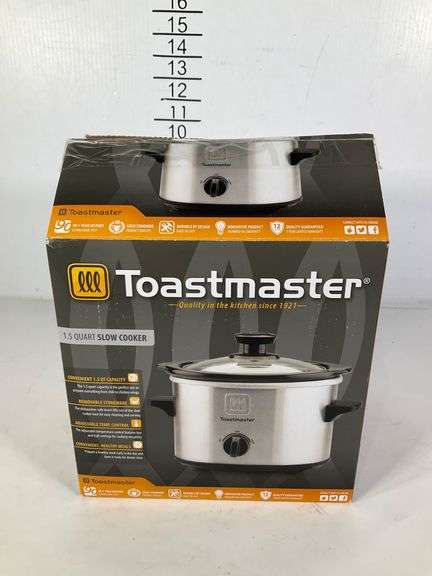 Toastmaster 1.5 Quart Slow Cooker in Original Packaging - Hash Auctions