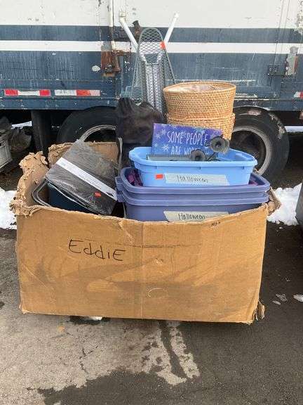 Mixed Pallet Lot of Household Items Including Storage Bins, Baskets ...