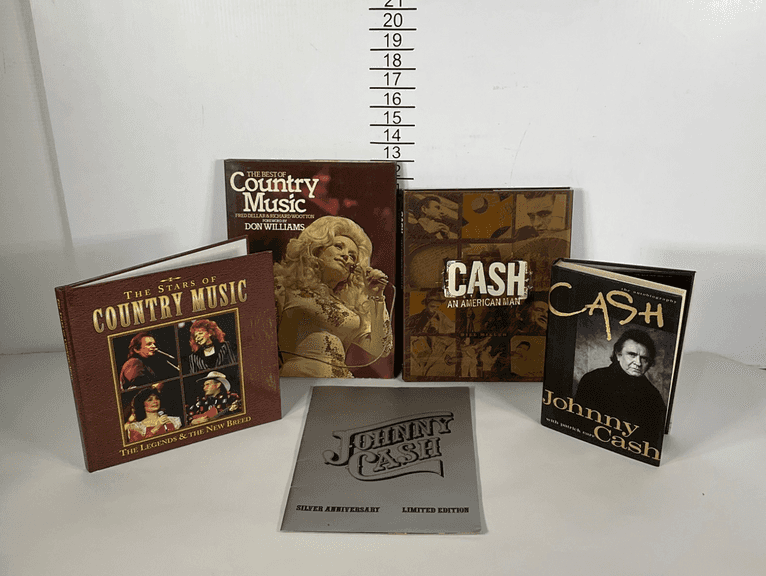Collection of Country Music and Johnny Cash Books - Hash Auctions