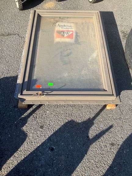 Andersen Primed Wood Window with Glass Insert, 38”H x 26”W - Hash Auctions