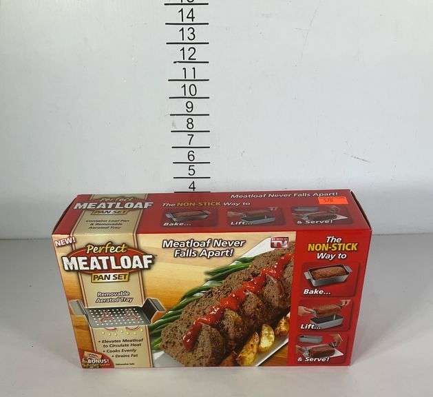 Perfect Meatloaf Non-Stick Bakeware Pan Set with Removable Tray - Hash ...