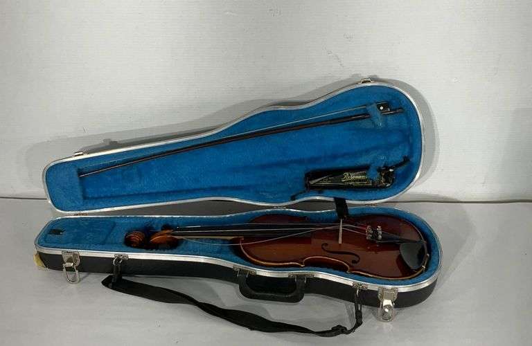 Lewis Brand Violin with Bow and Hard Case - Hash Auctions