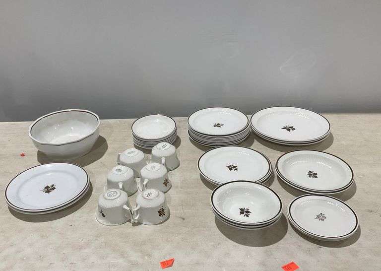 W. Adams & Sons Micratex English Ironstone Dinnerware Set - Hash Auctions