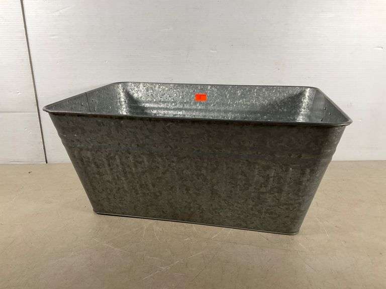 Galvanized Steel Rectangular Tub by Better Homes & Gardens, 22x15x10 ...