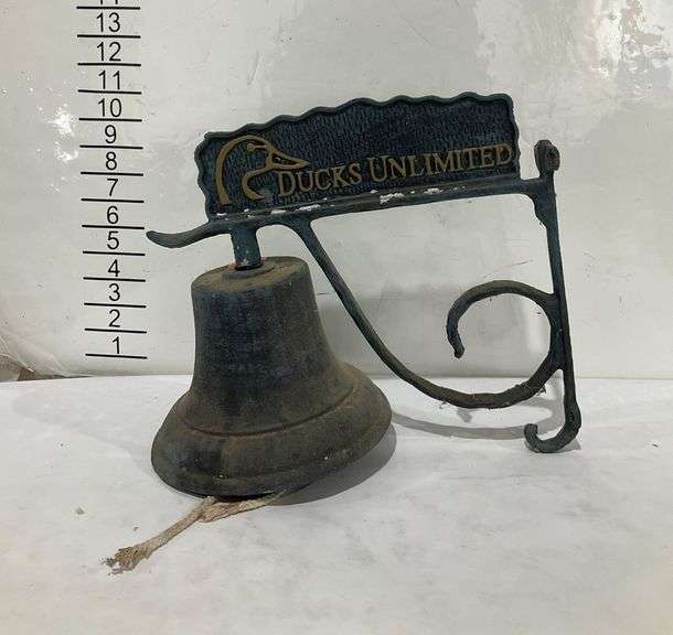 Cast Bell With Ducks Unlimited Plaque - Hash Auctions