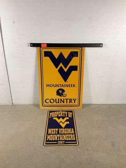 West Virginia University decor signs, with custom mount and signs ...