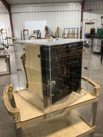Clear Acrylic Locking Rotating Display Case - Hash Auctions