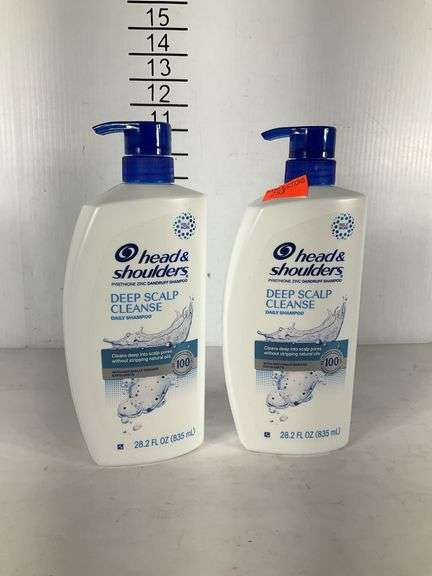 Two 28.2fl oz Head and Shoulders deep scalp shampoo. - Hash Auctions
