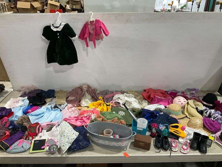 Assorted Doll Clothes, Accessories, and Doll-Sized Props - Hash Auctions