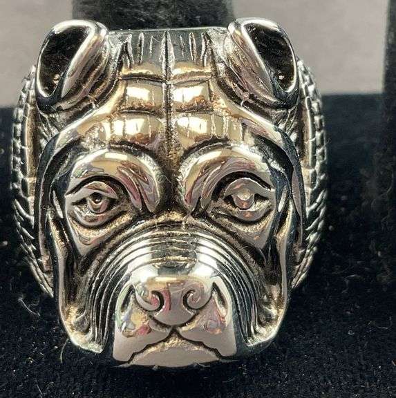 Bulldogs ring stainless steel size 13 - Hash Auctions