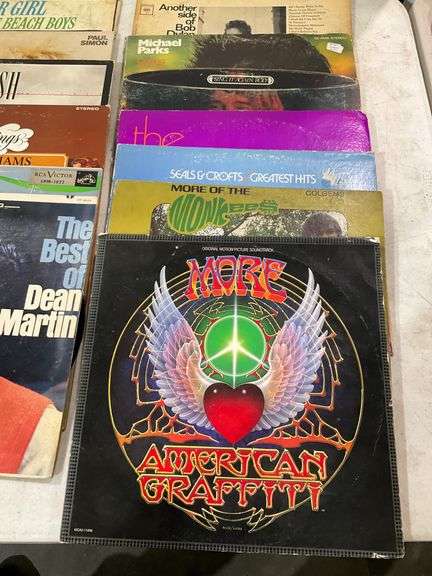 Assorted Vinyl Record Albums Including Soundtracks and Popular Artists ...