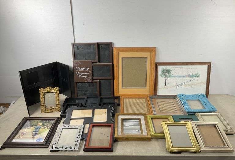 Assorted Picture and Photo Frames in Various Styles and Sizes - Hash ...
