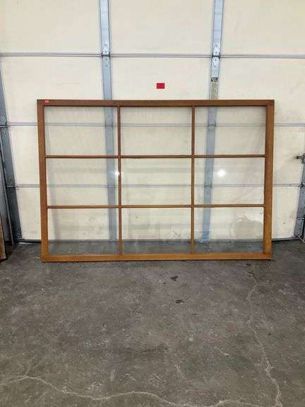 Wood-Framed Multi-Pane Glass Window - Hash Auctions