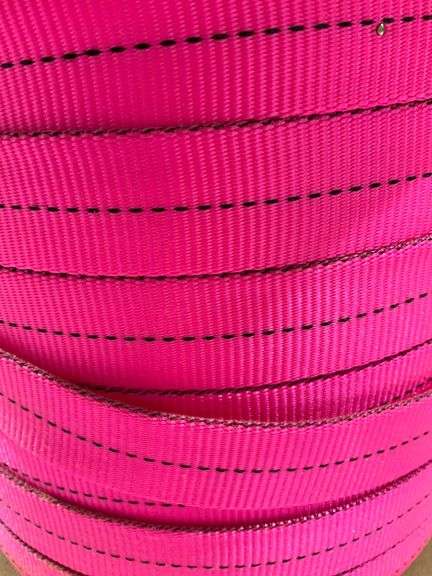 Spool of Pink 1-inch Nylon Webbing, Murdock Webbing Company - Hash Auctions