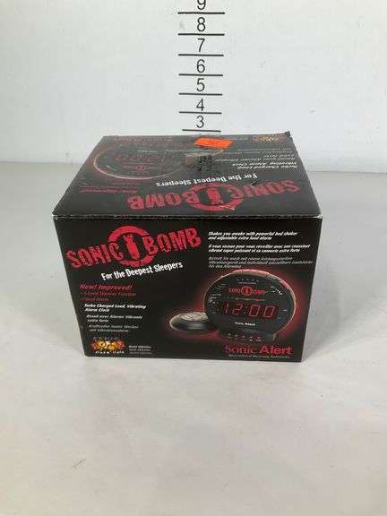 Sonic Bomb Alarm Clock with Bed Shaker in Original Packaging - Hash ...