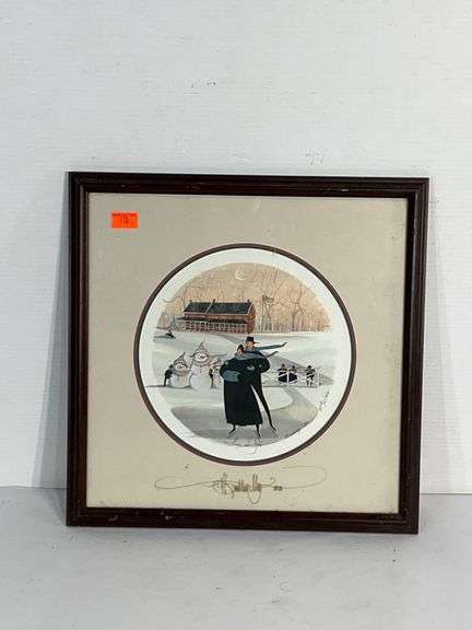 Framed P. Buckley Moss Signed and Numbered Winter Scene Print - Hash Auctions