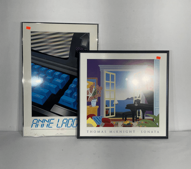 Two Framed Prints: Thomas McKnight ‘Sonata' and Anne Laddon ‘W.P.-V.D.T ...