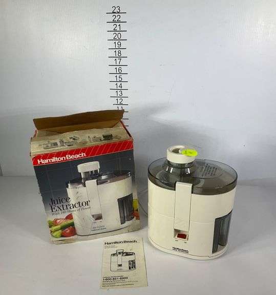 Hamilton Beach Juice Extractor With Manual and Original Box - Hash Auctions