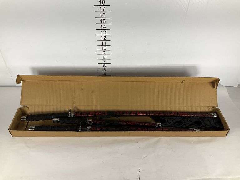 Three Different Sized Swords With Sheaths Hash Auctions