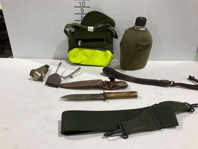 Mixed Lot of Military-Style Items and Tools - Hash Auctions