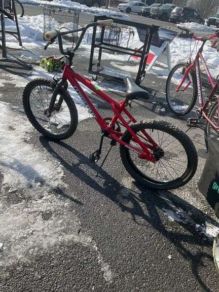 Red Mongoose Outcast BMX-Style Bicycle - Hash Auctions