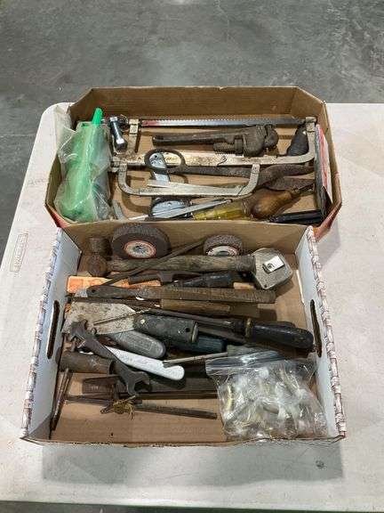 Collection of Mixed Hand Tools in Two Boxes - Hash Auctions