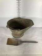 Galvanized Coal Scuttle with Shovel - Hash Auctions