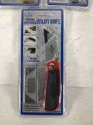 Three Camco Tools folding lock back utility knives. - Hash Auctions