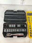 DeWalt Ratchet Set and Husky Socket Set with Cases. Not complete - Hash ...