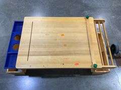 Wooden Multi-Function Art Activity Table With Attached Storage ...