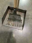 Metal Horse Manure Scoop and Rake Set with Wooden Handles - Hash Auctions