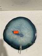 Blue Agate Geode Slice with Mounting Bracket - Hash Auctions