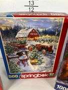 Springbok Jigsaw Puzzle Set - 5 Boxes, 500-1000 Pieces Each - Hash Auctions