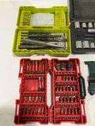 Assorted Tool Set Including Drill Bits, Socket Set, and Screwdriver Bits - Hash Auctions