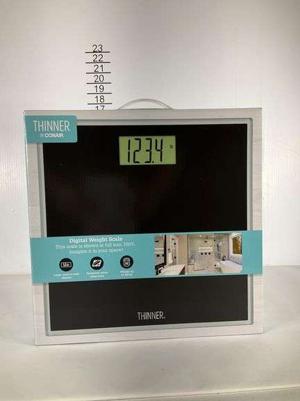 Thinner by Conair Digital Weight Scale with LCD Display - Hash Auctions